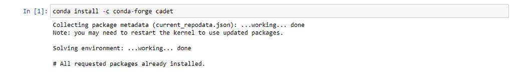 Installation of Python CADET - CADET Troubleshooting - CADET